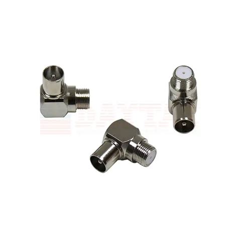 Iec F Connector Iec Male To F Female 90 Degree Adapter