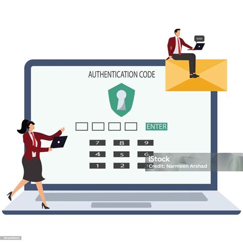 Authentication Code Illustration For Site Stock Illustration Download