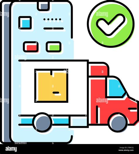 Carrier Selection Logistic Manager Color Icon Vector Illustration Stock