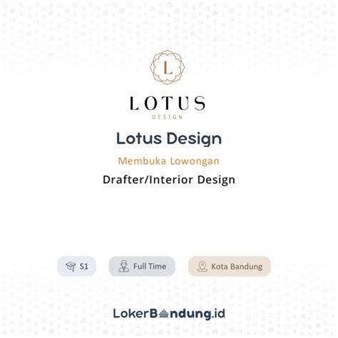Lowongan Kerja Drafter Interior Design Di Lotus Design LokerBandung Id