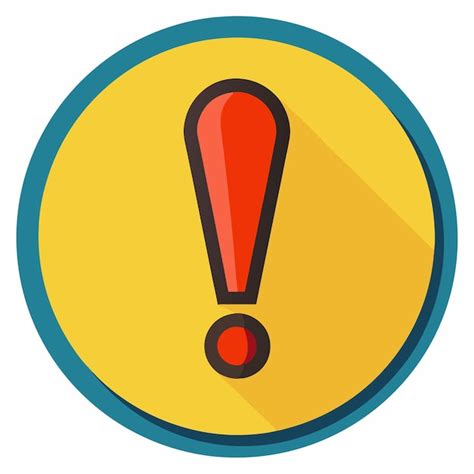 Bold Vector Illustration Of An Exclamation Mark With Clean Lines And A Modern Design Premium