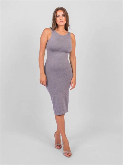 Rochie Modelatoare Cu Spate Decoltat In U Compresie Medie Ptr Aplatizarea Abdomenului