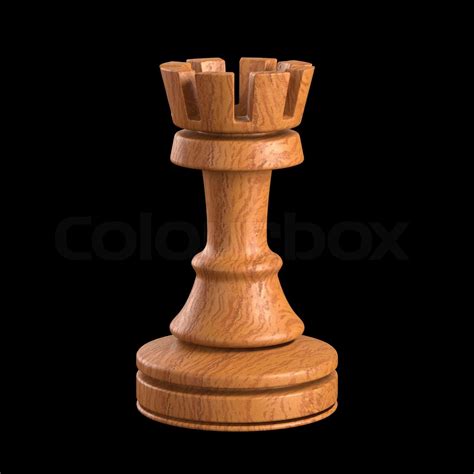 Rook Chess Piece Stock Image Colourbox
