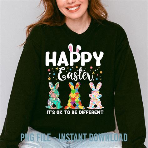 Happy Easter Autism Png Its Ok To Be Different Autism Awareness Png