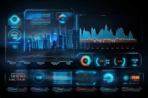 Premium Ai Image Futuristic Finance Digital Market Graph User