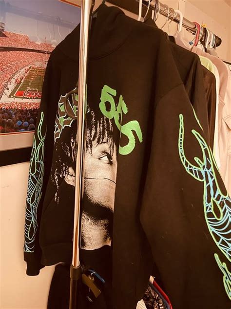 999 Club Spider Worldwide Sp5der X Juice Wrld 999 Hoodie Black Grailed