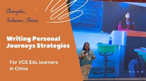 Writing Personal Journeys Teaching Strategies For VCE EAL Learners In