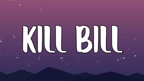 Sza Kill Bill Lyrics Youtube Sza Kill Bill Lyrics Youtube