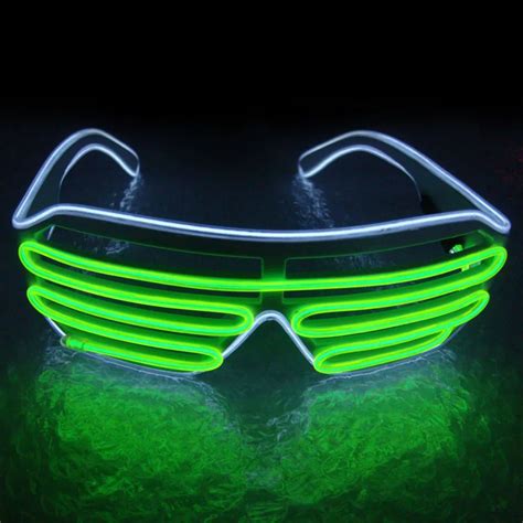 El Wire Led Glasses Fashion Neon Light Up Luminous Glasses Rave Costume