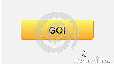 Go Web Interface Button Clicked With Mouse Cursor Different Color
