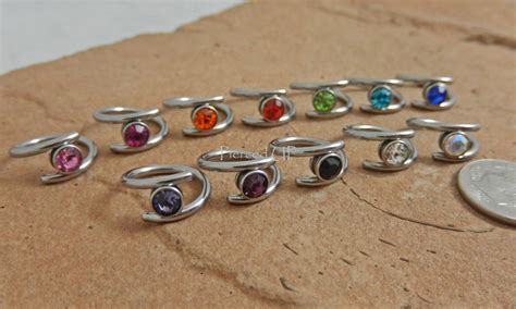 14g Belly Button Navel Orbital Conch Twister Ring By Piercedup