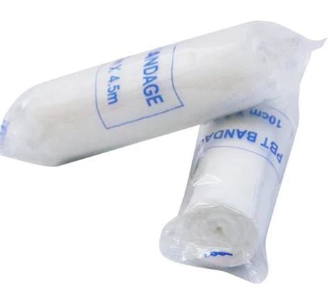 Bleached Elastic Gauze Bandage Conforming First Aid Pbt Bandage