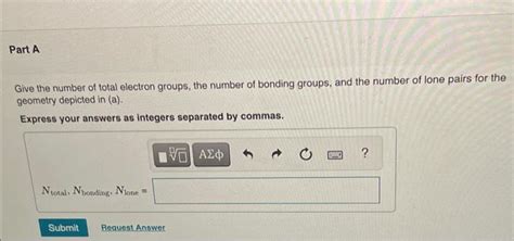 give the number of total electron groups the number
