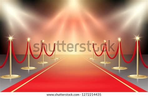 축제 무대의 붉은색 카펫의 그림이벤트 디자인 스톡 일러스트 1272214435 Shutterstock