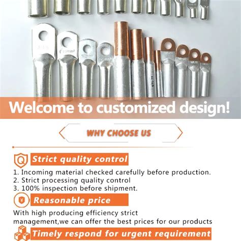 QWT Copper Naked Non Insulated Circular Connecting Ring Terminals