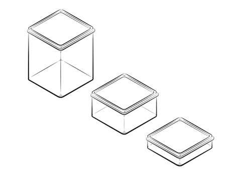 Premium Vector Sketch Square Food Storage Box Doodle