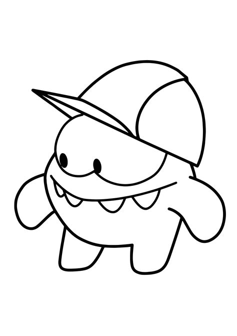 Раскраска Ам Няма 15 распечатать Happybrushes