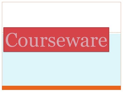 Courseware And Storyboard Ppt