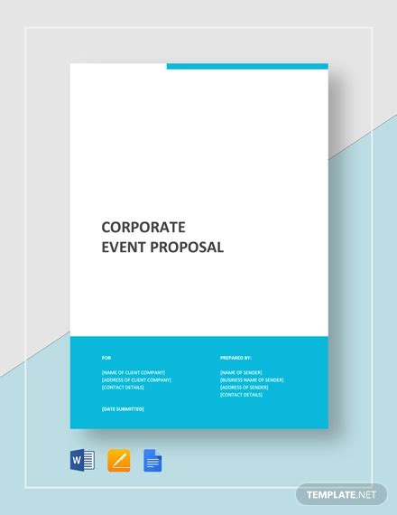 Event Proposal Templates PDF DOC