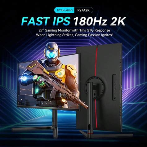Titan Army 27 Inch Gaming Monitor Fast Ips Qhd 2560 X 1440p 180hz 1ms