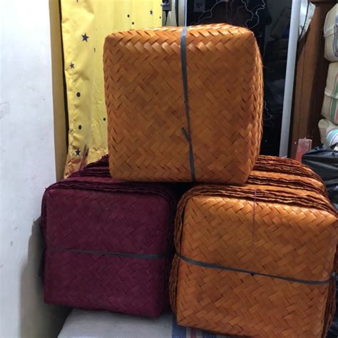 Jual Besek Bambu Warna 25x25cm Shopee Indonesia