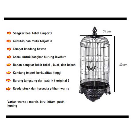 Jual SANGKAR BESI IMPORT KANDANG BURUNG LOVEBIRD LOVE BIRD KENARI