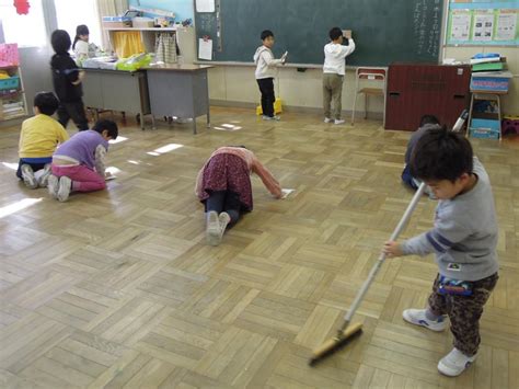 お掃除コンクール 石巻市立稲井小学校