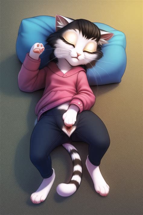 Rule 34 Ai Generated Cat Ears Cat Tail Feline Female Original Pussy