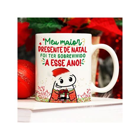 Caneca Personalizada De Porcelana Tema Natal Flork Meu Maior