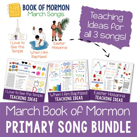 March Book Of Mormon Primary Songs List For 2024 Come Follow Me