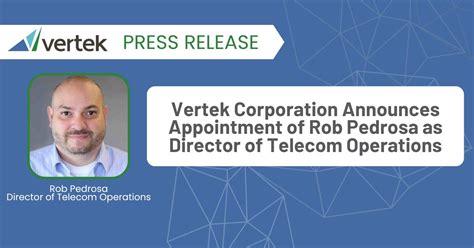 Vertek Corporation On Linkedin Vertek Rob Pedrosa Pr Final Pdf
