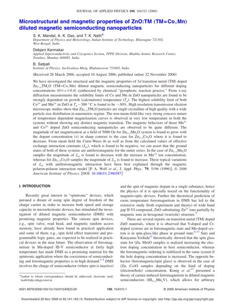Pdf Microstructural And Magnetic Properties Of Znotm Tm Comn
