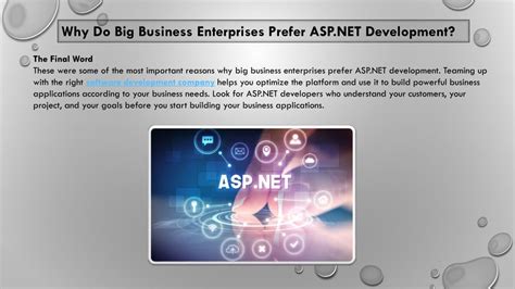 PPT Why Do Big Business Enterprises Prefer ASP NET Development