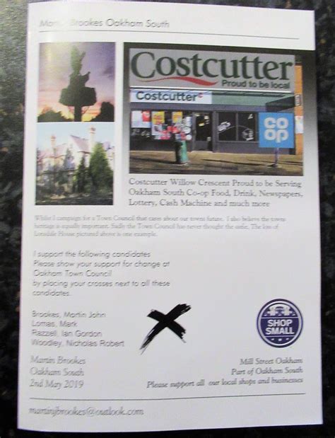Martin Brookes Oakham Martin Brookes Oakham South Oakham Town Council
