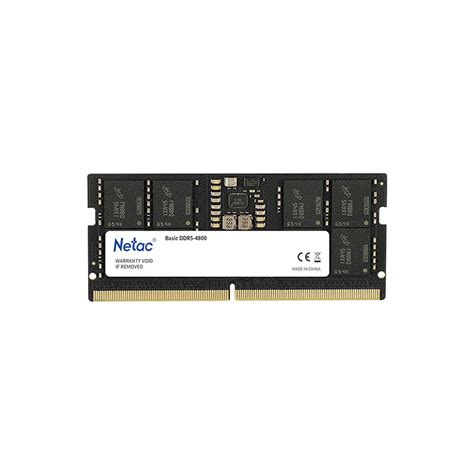 Netac Ddr5 Sodimm 8gb Basic So Ddr5 4800 262 Pin Memory Ntbsd5n48sp 08