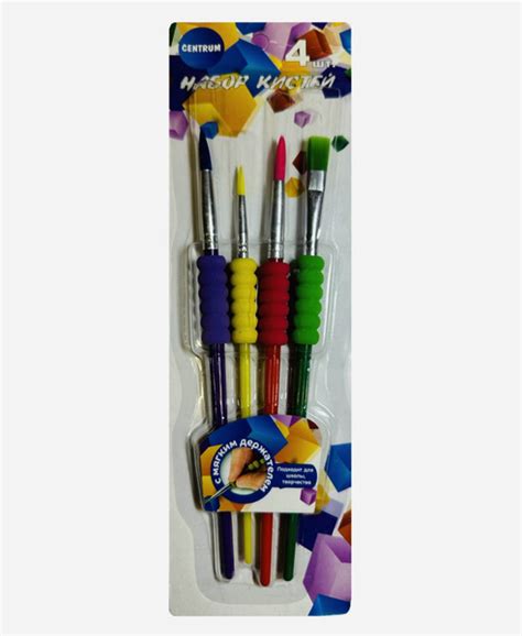 Набор кистей для рисования Centrum 4 шт купить с доставкой по выгодным ценам в интернет