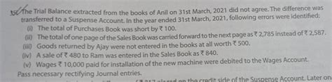 pls solve it rectification of errors