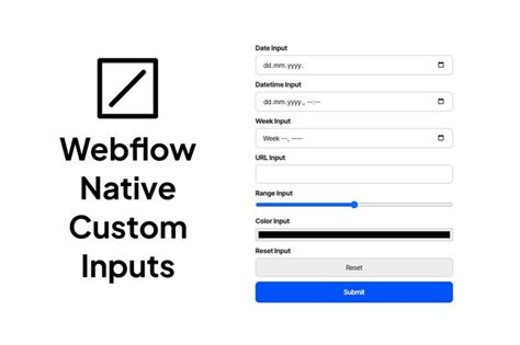 Native Webflow Custom DOM Inputs Custom Nativity Custom Color