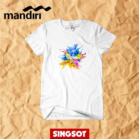 Jual KAOS LIVIN BY MANDIRI KAOS LIVIN MANDIRI BAJU BANK MANDIRI