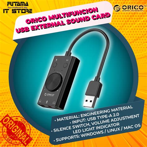 ORICO Multifunction USB External Sound Card Shopee Malaysia