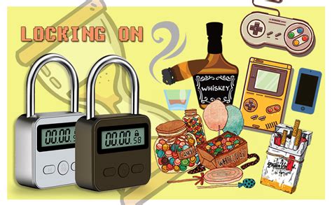 Metal Time Padlock Multi Function Timer Lock 99 Hours Max Timing With Electronic