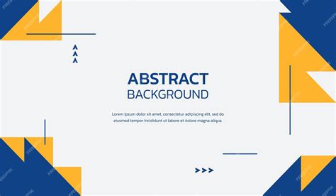 Premium Vector Blue And Yellow Abstract Geometric Background Vector