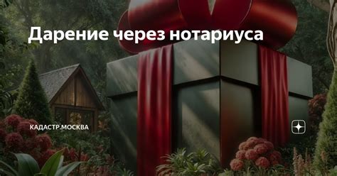 Дарение через нотариуса Кадастр Москва Дзен