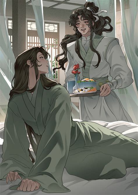 Shen Qingqiu And Luo Binghe Renzha Fanpai Zijiu Xitong Drawn By Djuney Danbooru