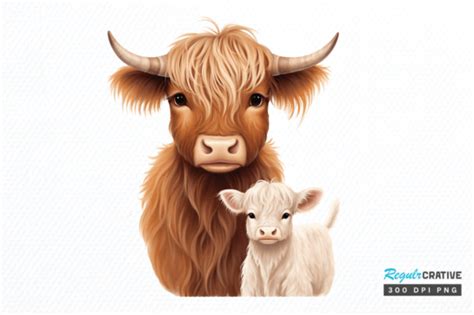 72 Cute Highland Cow Sublimation Designs And Graphics