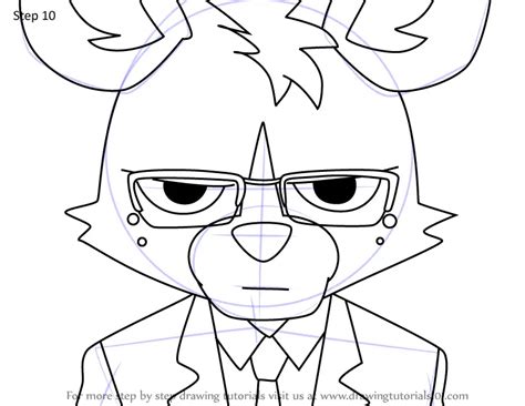 How To Draw Jiro Haida From Aggretsuko Aggretsuko Step By Step