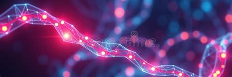 Colorful Abstract Representation Of Molecular Structure In A Scientific