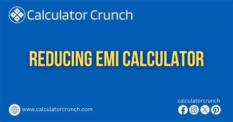 Reducing EMI Calculator Calculator Crunch
