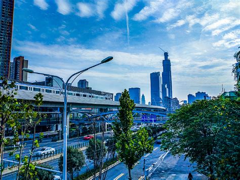 武汉汉口高楼 解放大道 地铁 武汉天地 中信泰富大厦雷江 站酷zcool