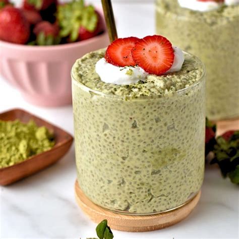 Matcha Chia Pudding 6g Protein The Conscious Plant Kitchen